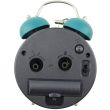 Twin Bell Round Shaped Mini Alarm Clock - Teal (8cm) | UK wholesaler ...
