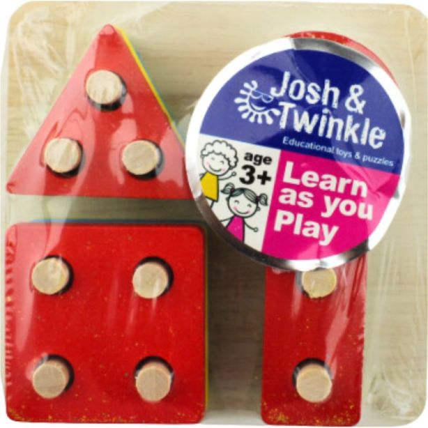 Wholesale Josh & Twinkle Wooden Geometric Shape Puzzle Set | UK ...