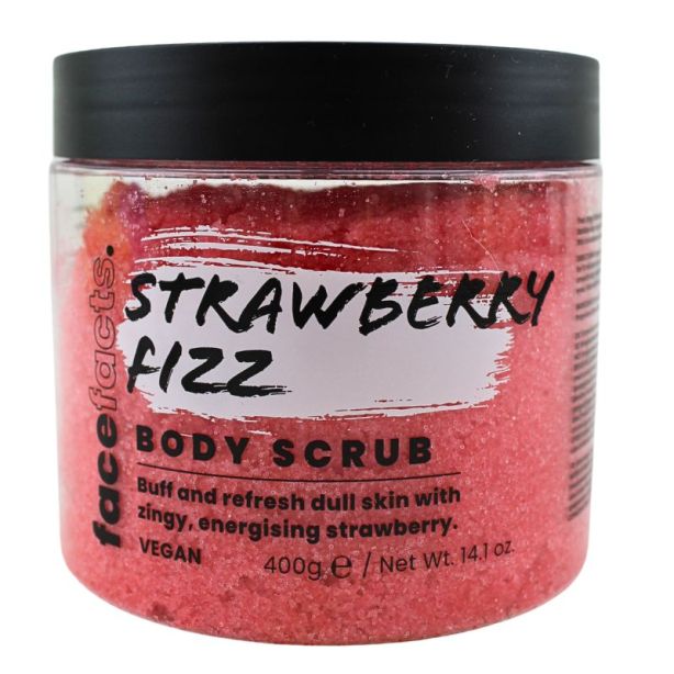 Face Facts Strawberry Fizz Body Scrub - 400ml | UK wholesaler and supplier