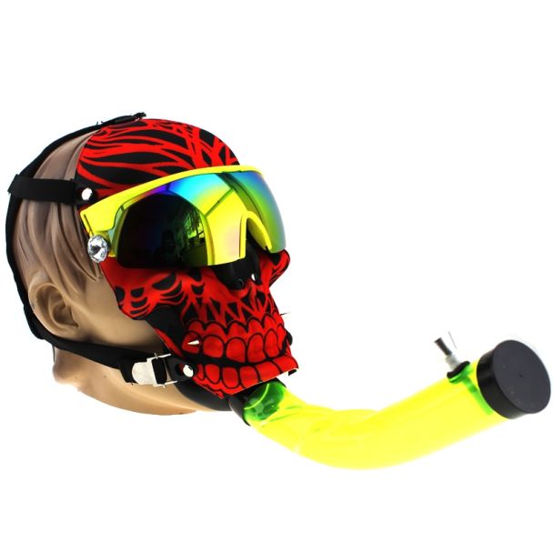 Wholesale Acrylic W- Red Pipe With Red Skull Mask & Shades | UK ...