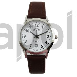 Wholesale Ravel Men's Watch With Brown Leather Strap Date Display | UK ...