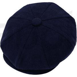 Navy Plain Baker Style Flat Cap – Large | UK wholesaler and supplier