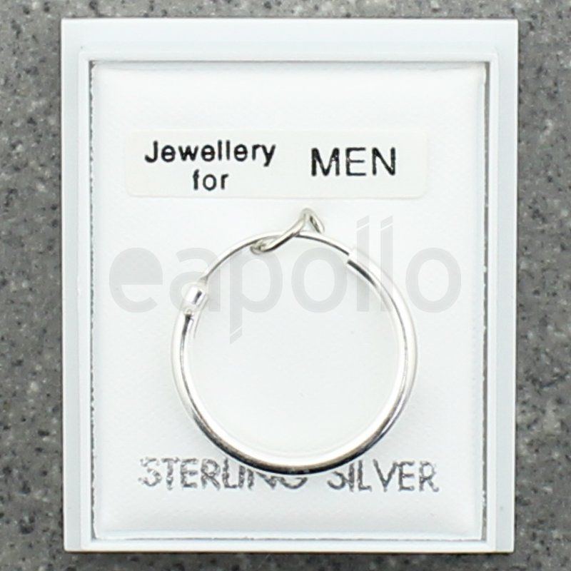 Wholesale Sterling Silver Single Plain Round Sleeper - 18mm | UK ...