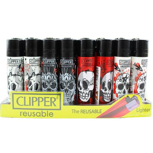 Clipper Lighters "Graffiti Skulls" Design - Assorted | UK wholesaler ...