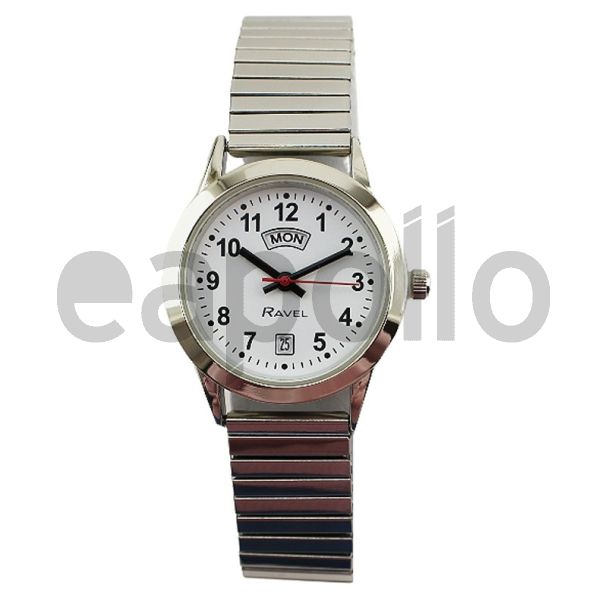 Wholesale Ravel Ladies Metal Expander Watch With Date & Day Display ...