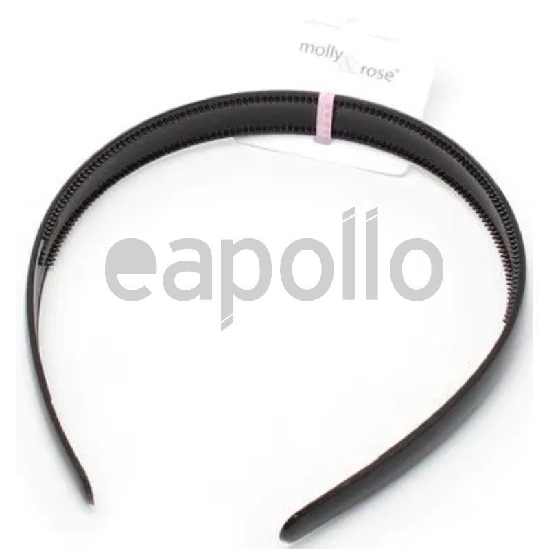 Plastic Alicebands With Small Teeth - Black (1.5cm Wide) | UK ...